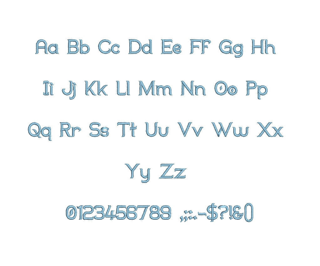 Dorothy embroidery font formats bx (which converts to 17 machine forma ...
