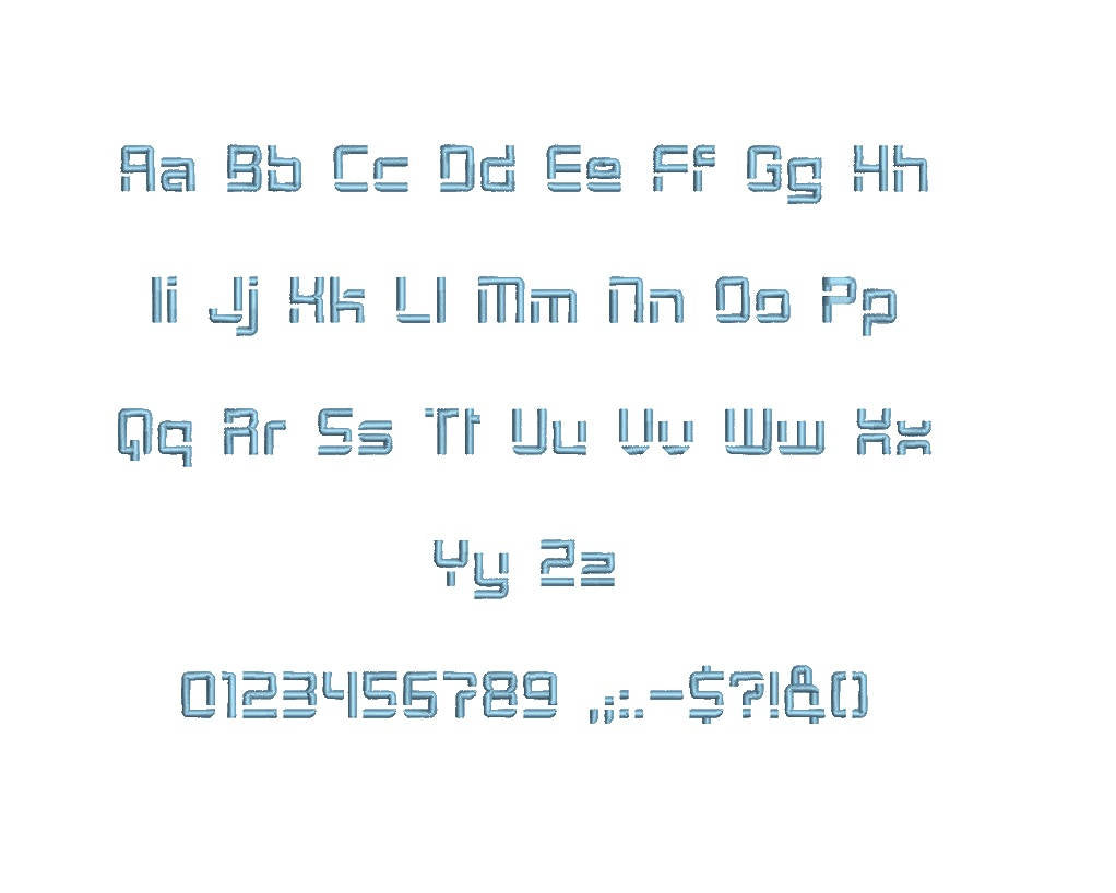 Bam-Bam embroidery font PES format 15 Sizes instant download 0.25, 0.5 ...