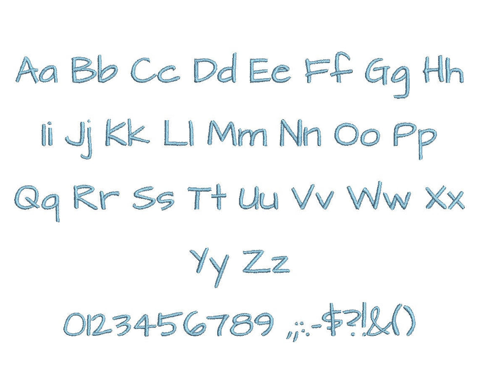 Diablo script embroidery font dst/exp/jef/hus/vip/vp3/xxx 15 sizes sma ...