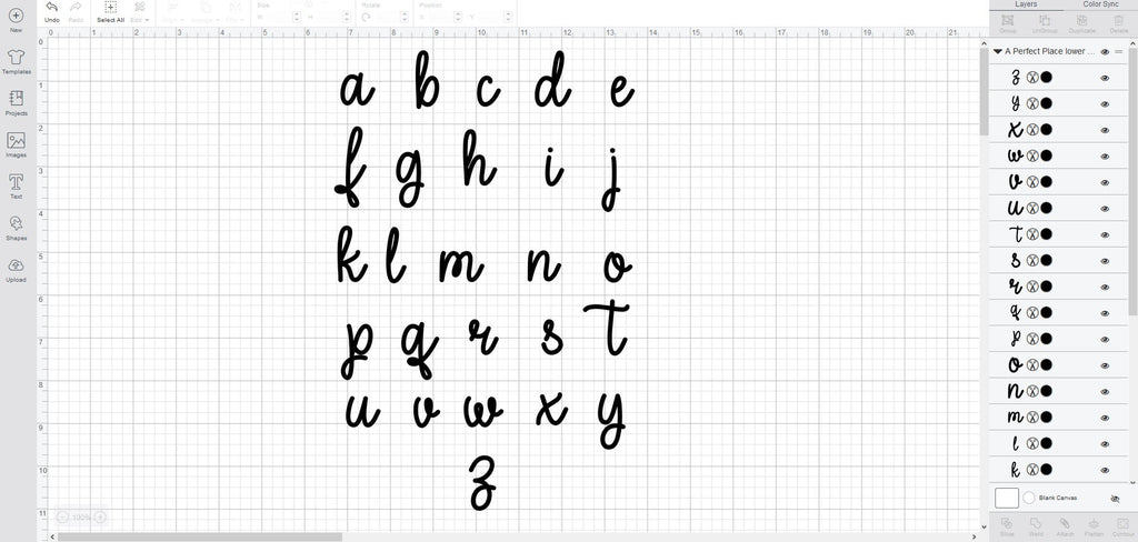 A Perfect Place font svg/eps/dxf alphabet cutting files (MHA ...