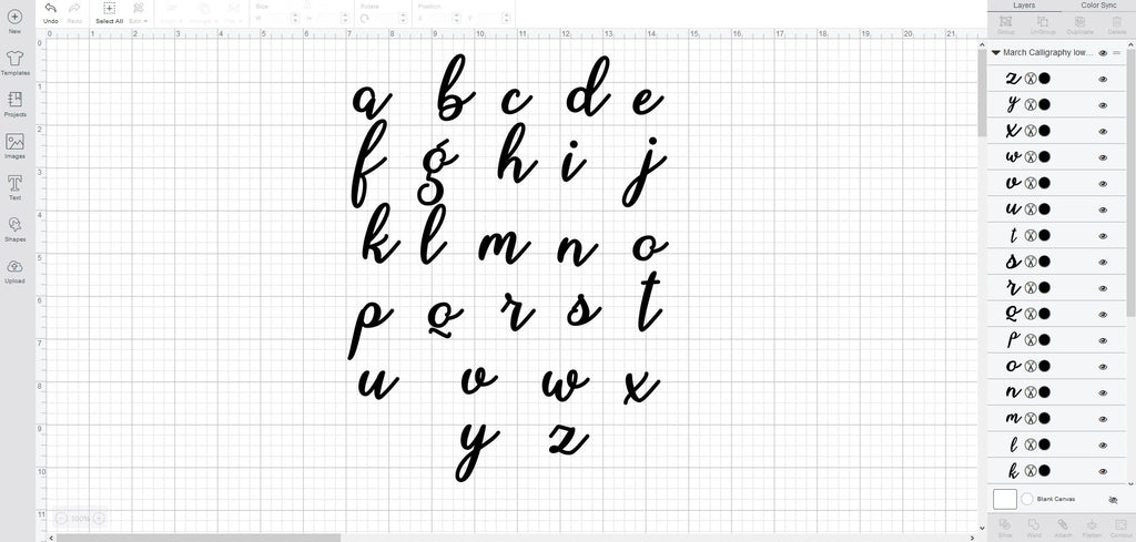 March Calligraphy Script font svg/eps/dxf alphabet cutting files (MHA ...